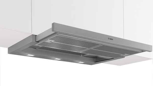 BOSCH Series 4, Telescopic cooker hood, 90 cm, Silver metallic DFS097A ...