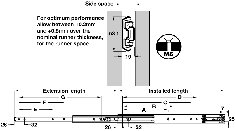 Accuride 5321-EC drawer runners, full extension – RÄM Interiors