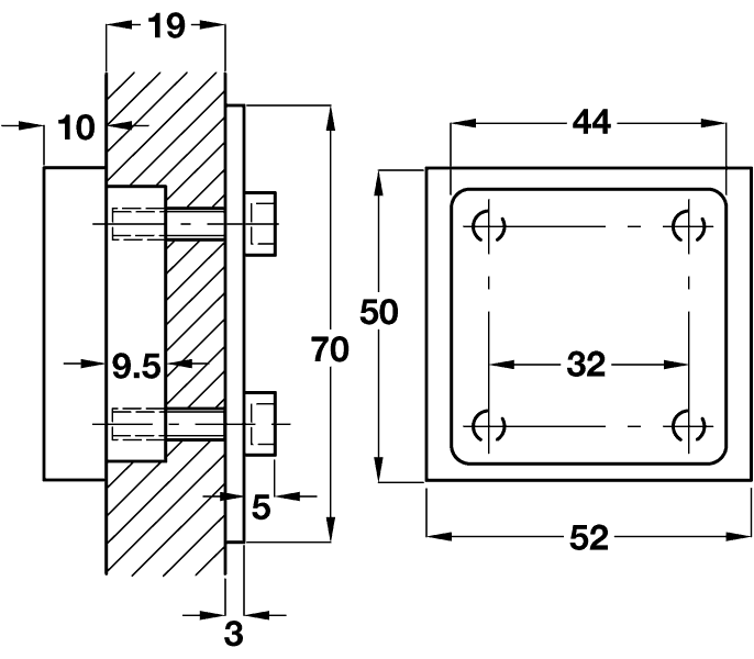 Support Plate, Shopfitting Display System – RÄM Interiors