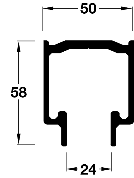 HAWA-Variofold/Centrefold 80/H top track – RÄM Interiors