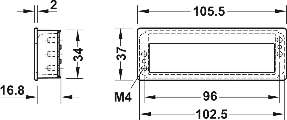 Furniture Handle, Inset handle – RÄM Interiors